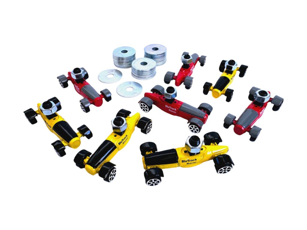 Physics Cars (8-Pack) – STEM Experiments | Blu Track