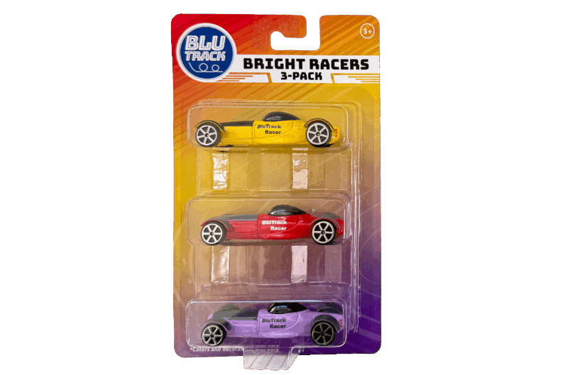 Bright Racers 3-Pack – Fast Fun for Kids| Blu Track